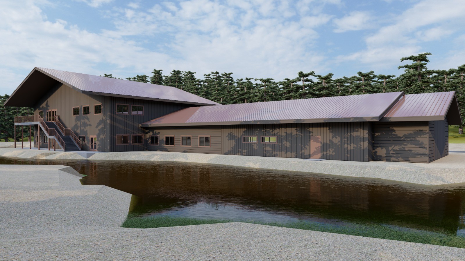 New Dining Hall (and Chapel) - Hartland Christian Camp